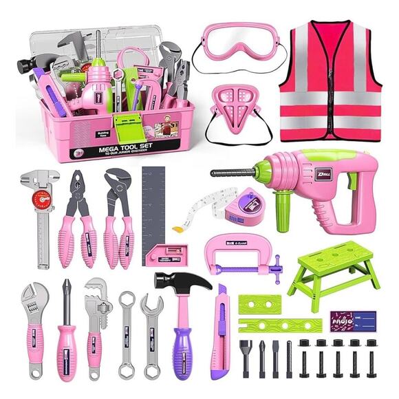 Deejoy | Toys | Tool Set With Tool Box Electronic Toy Drill Ages 35 ...